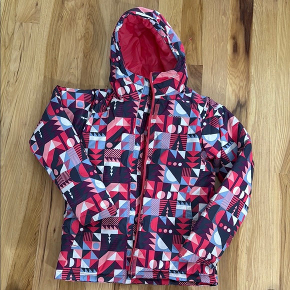 Columbia | Jackets & Coats | Columbia Multicolor Geometric Jacket Girls ...